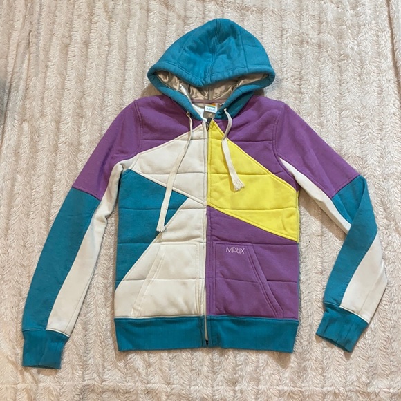 Matix | Tops | Matix Puffer Sweatshirt Zip Up Hoodie With Pockets ...